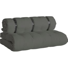 Loungesofa Karup Design "Buckle-Up", grau (dunkelgrau), B:95cm H:68cm T:140cm, Webstoff-Bezug (100% Acryl Dralon), Sofas, Loungesofa, OUT
