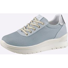 Sneaker Heine, Damen, Gr. 39, hellblau, Synthetik, Schuhe Sneaker