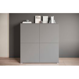 PC-Schrank OTTO HOME "Kenia, Sekret&auml;r, Home Office", grau pallad, B:120cm H:125cm T:39,5cm, Sekret&auml;re, PC-Schrank, Mit Push-to-open, Tastaturauszug und praktischem Stauraum