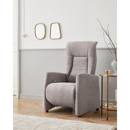 Sit & More TV-Sessel SIT & MORE "Melissa", grau (elephant), B:71cm, 100% Polyester, Sessel, TV-Sessel, wahlweise elektrisch oder manuell verstellbar, optional Aufstehhilfe