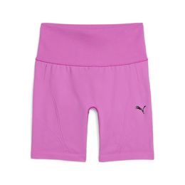 Trainingsshorts Puma "SHAPELUXE SEAMLESS HW 6" SHORT TIGHT", Damen, Gr. M, N-Gr, lila (wild berry), Obermaterial: 92% Polyamid, 8% Elasthan, schmal kniefrei, Hosen Trainingsshorts
