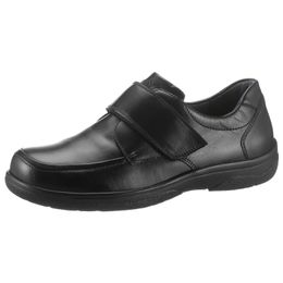 Waldl&auml;ufer Klettschuh WALDL&Auml;UFER "Ken", Herren, Gr. 12 (47), schwarz, Nappaleder, Schuhe Klettschuh, Halbschuh, Freizeitschuh, Komfortschuh in klassischem Look