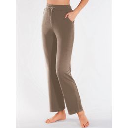 Leggings Plantier, Damen, Gr. 24/25, Kurzgr&ouml;&szlig;en, grau (taupe), 64% Viskose, 30% Polyester, 6% Elasthan, unifarben, Hosen Leggings