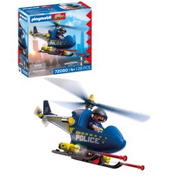 Konstruktions-Spielset Playmobil "Polizeihelikopter (72080), City Action", bunt, Spielbausteine, Kinder, Kunststoff, Konstruktions-Spielset, Made in Europe