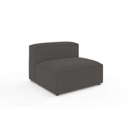 Sessel OTTO HOME "HAILY Sofa-Mittelelement, Ma&szlig;e B/T/H: 100/100/72 cm", grau (dunkelgrau), B:100cm H:72cm T:100cm, 100% Polyester, Sessel, Sessel, als Modul oder separat verwendbar, f&uuml;r individuelle Zusammenstellung