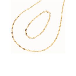 Collier Lady, silber (silber vergoldet 925), Halsketten, Damen, Silber 925 (Sterlingsilber), Collier