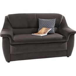 2-Sitzer DOMO collection "Lale formsch&ouml;nes und komfortables Sofa, zeitlos und elegant", grau (anthrazit), B:148cm H:88cm T:93cm, Struktur (100% Polyester);Microfaser PRIMABELLE (100% Polyester);Struktur grob (85% Polyester, 15% Polyacryl), Sofas, 2-Sitzer, optimal f&uuml;r kleinere R&auml;ume