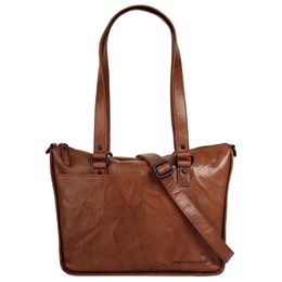 SPIKES & SPARROW Shopper SPIKES & SPARROW, Damen, Gr. B/H/T: 35cm x 24cm x 10cm onesize, braun (cognac), Leder, Taschen Shopper, echt Leder