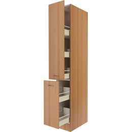 Apothekerschrank Flex-Well "Nano", braun (buche nachbildung), B:30cm H:200cm T:57,1cm, Holzwerkstoff, Schr&auml;nke, Apothekerschrank, (B x H x T) 30 x 200 x 57 cm, mit 5 Ablagen