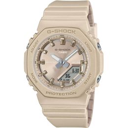 Chronograph Casio G-SHOCK, braun (sand), Armbanduhren, Damen, Chronograph, Quarzuhr, Armbanduhr, Damenuhr, Herrenuhr, Stoppfunktion, Resinband