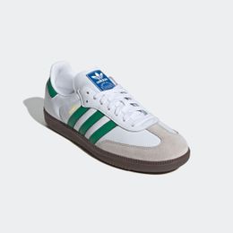 Sneaker adidas originals "SAMBA OG", Herren, Gr. 47, ftwwht, gr&uuml;n, supcol, Leder, Synthetik, Schuhe Sneaker