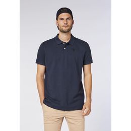 Poloshirt Chiemsee, Herren, Gr. S (44/46), total eclipse, 100% Baumwolle, ohne Ausschnitt, Shirts Poloshirt