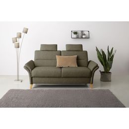 3-Sitzer Home Affaire "Westerland", gr&uuml;n (khaki), B:186cm H:90cm T:89cm, 100% Polyester, Sofas, 3-Sitzer, Federkern-Polsterung. wahlweise mit Armlehnfunktion