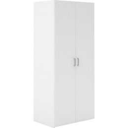 Kleiderschrank Inosign "Space Dreht&uuml;renschrank, Aufbewahrung Kasten Schrank Stauraum", wei&szlig;, B:77,6cm H:175,4cm T:49,52cm, Holzwerkstoff, Schr&auml;nke, Kleiderschrank, 1 T&uuml;r, Platzsparen, schmal, 40 cm Breite, 3 Einlegeb&ouml;den