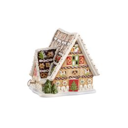 Villeroy & Boch Weihnachtsfigur VILLEROY & BOCH "Lebkuchenhaus mit Spieluhr Christmas Toys bunt", bunt, Dekofiguren, Weihnachtsfigur