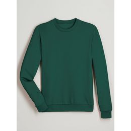 Sweatshirt CLASSIC, Herren, Gr. 48/50, gr&uuml;n (moos), 50% Baumwolle, 50% Polyester, unifarben, Rundhals, Sweatshirts Sweatshirt