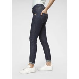 Skinny-fit-Jeans Gang "94MEDINA", Damen, Gr. 26, N-Gr, blau (rinsed), Denim/Jeans, Obermaterial: 90% Baumwolle, 8% Polyester, 2% Elasthan, skinny fit lang, Jeans Skinny-fit-Jeans, mit stylischer halb offener Knopfleiste, Topseller