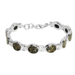 Armband OSTSEE-SCHMUCK "- Tamina - Silber 925/000 - Bernstein" Gr. 18, silber (silber 925, silberfarben, wei&szlig;), Armb&auml;nder, Damen, Blacklist, Armband