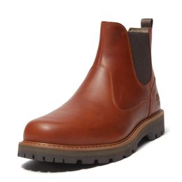 Chelseaboots Timberland "BRITTON ROADMID CHELSEA BOOT", Herren, Gr. 43,5, md brn f grain w dk brn, Leder, Schuhe Chelseaboots, Stiefelette, Winterschuhe, Ankle Boots
