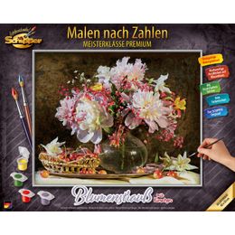 Malen nach Zahlen Schipper "Meisterklasse Premium - Blumenstrau&szlig; mit Kirschen", bunt, Malvorlagen, KinderB:50cm H:40cm, Malen nach Zahlen, Made in Germany, B:50cm H:40cm