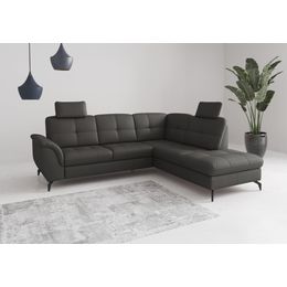 Sit & More Ecksofa SIT & MORE "Zora", anthrazit, T:212cm, Sofas, Ecksofa