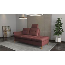 Sit & More Recamiere SIT & MORE "G&ouml;teborg", rot (merlot), B:210cm H:90cm T:92cm, Sofas, Recamiere, inklusive Federkern