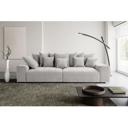 Big-Sofa WERK2 "Maxi B, Mega Sofa mit viel Platz, Breite 290 cm, pflegeleichte Bez&uuml;ge", grau (hellgrau), B:290cm H:78cm T:132cm, 100% Polyester, Sofas, Big-Sofa, Maximaler Kuschelkomfort: XXL-Sofa mit 78 cm Sitztiefe & 12 Kissen