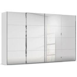 Schwebet&uuml;renschrank Rauch "Kleiderschrank Schrank Garderobe Schlafzimmerschrank SCALE-FYRA", grau (seidengrau), B:360cm H:223cm T:68cm, Holzwerkstoff, Schr&auml;nke, Schwebet&uuml;renschrank, edle viergeteilte T&uuml;ren, Spiegelfront und viele Farben MADE IN GERMANY