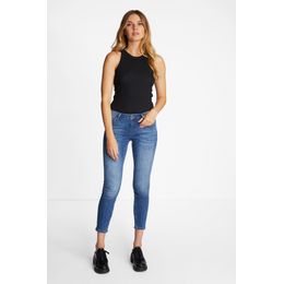 Skinny-fit-Jeans RICHROYAL, Damen, Gr. 31, L&auml;nge 34, blau (denim blau), Denim/Jeans, Obermaterial: 92% Baumwolle, 6% Elastomultiester, 2% Elasthan, schmal, Jeans Skinny-fit-Jeans, in schmaler Passform