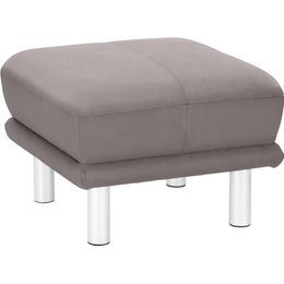 Hocker Trendmanufaktur "Cecilia II, modern und elegant, B/T 66/66cm", grau (taupe), B:66cm H:44cm T:66cm, Struktur fein (100% Polyester);Microfaser Vintage (100% Polyester);Struktur (100% Polyester), Hocker, Hocker
