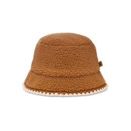 UGG Australia Fischerhut UGG "UGGfluff Scalloped Hat", Damen, Gr. L/XL, chestnut, Kunstfaser, H&uuml;te Fischerhut, Damen Hut aus UGGfluff mit Muschelrand
