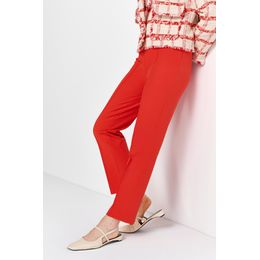 Webhose RICHROYAL, Damen, Gr. 36, N-Gr, rot (sunset rot), Single Jersey, Obermaterial: 91% Polyester, 9% Elasthan, figurbetont lang, Hosen Webhose, mit gen&auml;hter Biese vorne