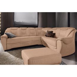 Sit & More Ecksofa SIT & MORE "Benson L-Form", braun, B:265cm H:94cm T:215cm, NaturLeder;Luxus-Microfaser;Luxus-Kunstleder;Primabelle-Microfaser, Sofas, Ecksofa, wahlweise mit Bettfunktion