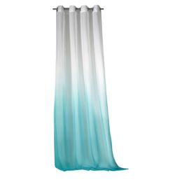 Weckbrodt-Gardinen Vorhang WECKBRODT "Maischa" Gr. 1, blau (t&uuml;rkis), B:140cm H:245cm, Voile, Polyester, Gardinen, Vorhang, Voile, transparent mit Farbverlauf, Gardine, Store