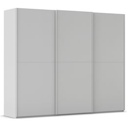 Schwebet&uuml;renschrank Rauch "Kleiderschrank Schrank Garderobe Schlafzimmerschrank SCALE-DUO", grau (seidengrau, griffleisten seidengrau), B:271cm H:223cm T:68cm, Holzwerkstoff, Schr&auml;nke, Schwebet&uuml;renschrank, edle zweigeteilte T&uuml;ren und 3 Zierleisten MADE IN GERMANY