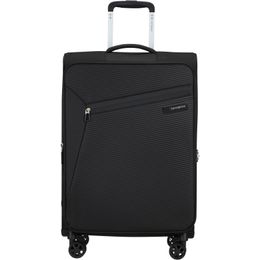 Weichgep&auml;ck-Trolley Samsonite "LITEBEAM, verschiedene Gr&ouml;&szlig;en und Farben", Damen, Gr. B/H/T: 43cm x 66cm x 26cm 67 l, schwarz, Polyester, Koffer Weichgep&auml;ck-Trolley, Reisekoffer Aufgabegep&auml;ck Trolley Volumenerweiterung bei M/L