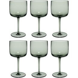 Weinglas "Weingl&auml;ser Like Glass 270 ml 6er Set", gr&uuml;n (sage), 6 tlg., Glas, LIKE. BY VILLEROY & BOCH, Trinkgef&auml;&szlig;e, Weinglas