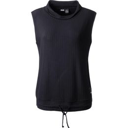T-Shirt LPO "Damen T-Shirt Bea", Damen, Gr. 46 (L), schwarz, Wirkware: Rippenstrick 93% Rayon, 7% EL, Shirts T-Shirt
