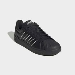 Sneaker adidas Sportswear "STREETTALK", Herren, Gr. 44,5, core schwarz, core schwarz, carbon, Synthetik, Schuhe Sneaker, inspiriert vom Design des adidas Superstar