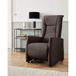 Sit & More TV-Sessel SIT & MORE "Melissa", braun (espresso), B:71cm H:113cm T:85cm, 98% Polyester 2% Polyamid, Sessel, TV-Sessel, wahlweise elektrisch oder manuell verstellbar, optional Aufstehhilfe