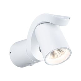 LED Au&szlig;en-Wandleuchte Paulmann "Cuff IP44 76x217mm 3000K 10W 700lm 230V 70 Aluminium", wei&szlig;, B:7,6cm H:11,6cm T:21,7cm, Leuchten, LED Au&szlig;en-Wandleuchte, Bewegungsmelder