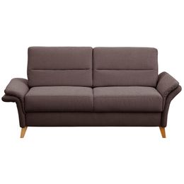 3-Sitzer Home Affaire "Westerland", braun (espresso), B:186cm H:90cm T:89cm, 98% Polyester 2% Polyamid, Sofas, 3-Sitzer, Federkern-Polsterung. wahlweise mit Armlehnfunktion