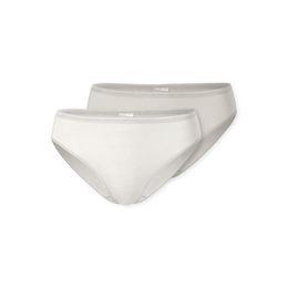 Tai-Slip Schiesser "Modal Essentials", Damen, Gr. 42, grau (910, hellgrau, natur), Single Jersey, Obermaterial: 95% Modal, 5% Elasthan, unifarben, k&ouml;rpernah, Unterhosen Tai-Slip, mit elastischem Bund