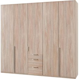 Kleiderschrank wimex "New York", braun (struktureichefarben hell), B:225cm H:236cm T:58cm, Schr&auml;nke, Kleiderschrank, wahlweise 208 oder 236cm hoch