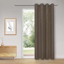 Vorhang GERSTER "Cady" Gr. 1, grau (taupe), B:145cm H:245cm, Polyester, Gardinen, Vorhang, SB-&Ouml;senschal "Cady"