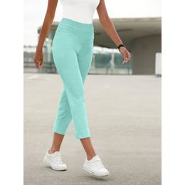 7/8-Jeans Inspirationen, Damen, Gr. 21, Kurzgr&ouml;&szlig;en, gr&uuml;n (mint), 56% Baumwolle, 31% Modal, 10% Polyester, 3% Elasthan, unifarben, 7/8-L&auml;nge, Jeans 7/8-Jeans