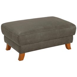 Hocker Home Affaire "Trondheim", grau (taupe), B:101cm H:48cm T:66cm, Struktur weich ( 97% Polyester, 3% Baumwolle);Luxus-Microfaser ALTARA NUBUCKr (100% Polyester);Luxus-Microfaser Lederoptik (100% Polyester), Hocker, Hocker, mit Stauraum und Federkern