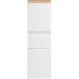 Midischrank Welltime "S&ouml;lden", wei&szlig; (matt wei&szlig;), B:40cm H:130cm T:35cm, MDF, Schr&auml;nke, Midischrank