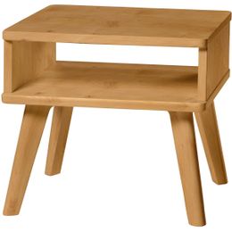 Nachtkonsole Hasena "Stand", braun, B:48cm H:42cm T:38cm, Massivholz, Sideboards, Nachtkonsole