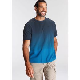 MAN'S WORLD T-Shirt MAN'S WORLD, Herren, Gr. L (52/54), blau (dunkelblau, blau), Piqu&eacute;, Obermaterial: 100% Baumwolle, regular fit, Rundhals, Shirts T-Shirt, Kurzarm, Regular Fit, unifarben, Rundhalsausschnitt